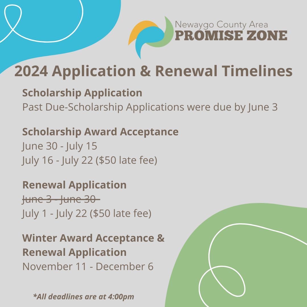 Applications – Newaygo County Area Promise Zone